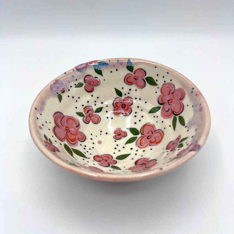 Ceramic Flower Bowl - Etsy