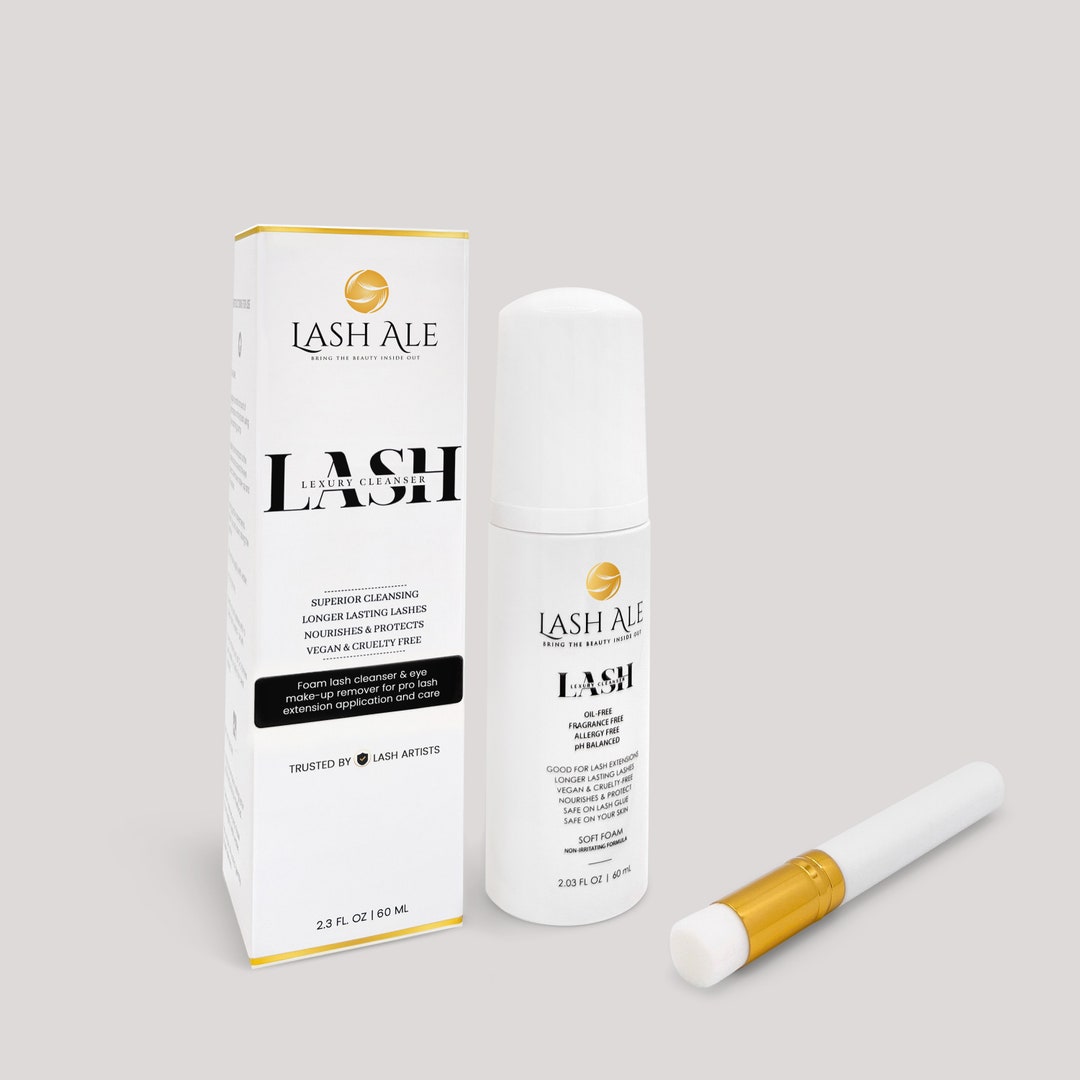 Eyelash Shampoo Lash Bath Care for Lash Extensions Eyelash Cleanser and ...