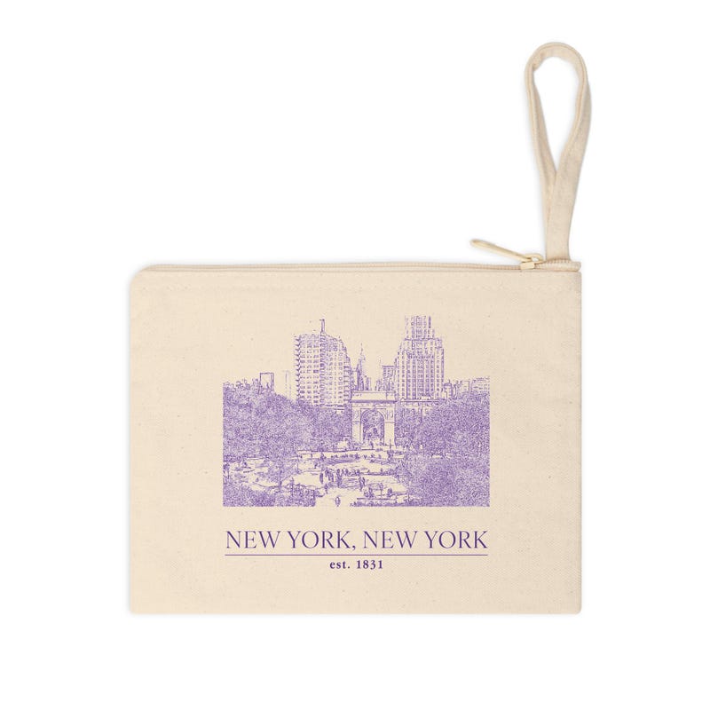 Collegiate Zip Pouch - Etsy