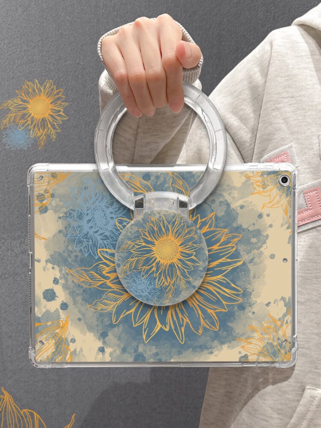 Gold Sunflower 360 Stand iPad Case 2022 iPad Pro 12.9 Case - Etsy