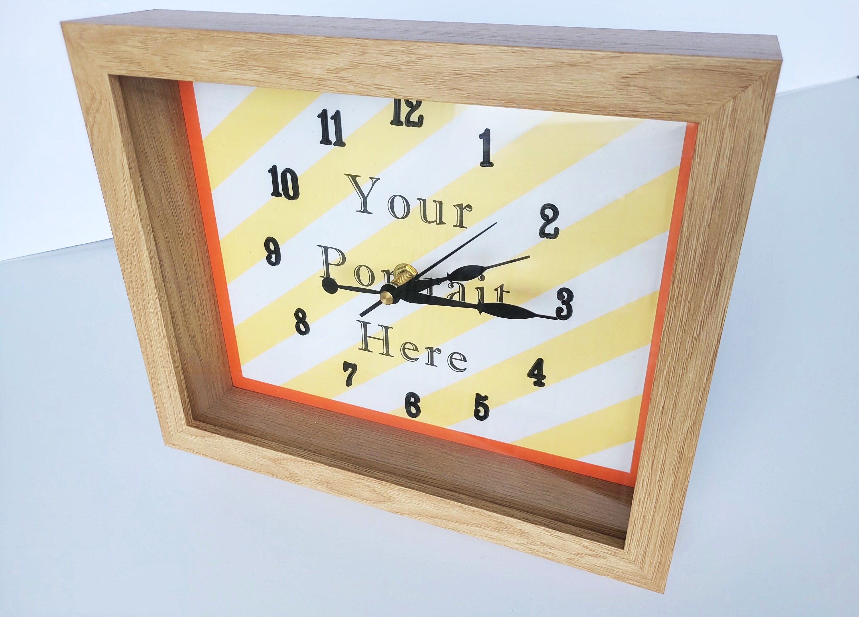 Newborn Personalized Photo Gift Picture Portrait Clock Customized Baby ...