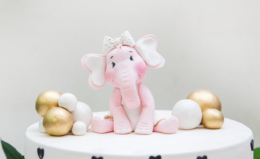 Elephant Cake Topper Fondant Elephant Cake Topper Edible - Etsy