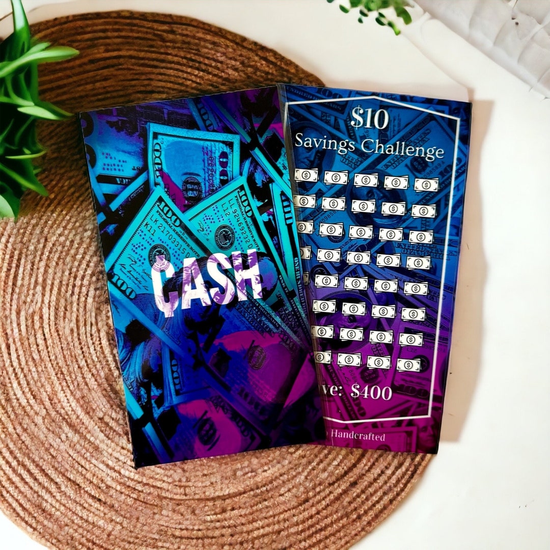 Laminated Savings Challenge Neon Cash A6 Budget Binder Cash Envelope ...