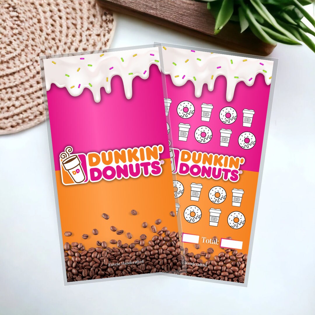 Laminated Savings Challenge Donuts Coffee A6 Budget Binder Cash ...