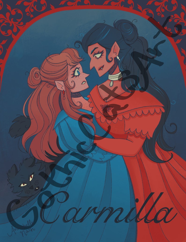 Vampire Original Artwork carmilla and Laura Printable PDF Download ...