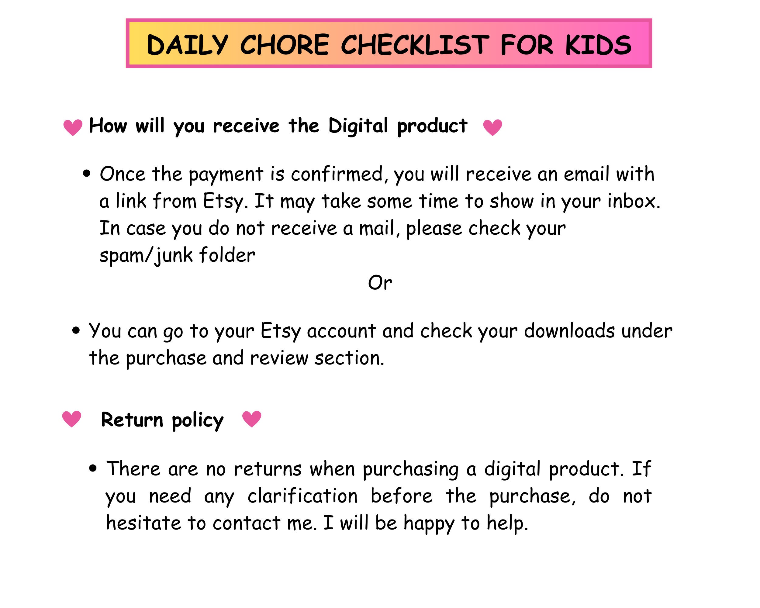 Printable Kid's Daily Routine Checklist Children's - Etsy