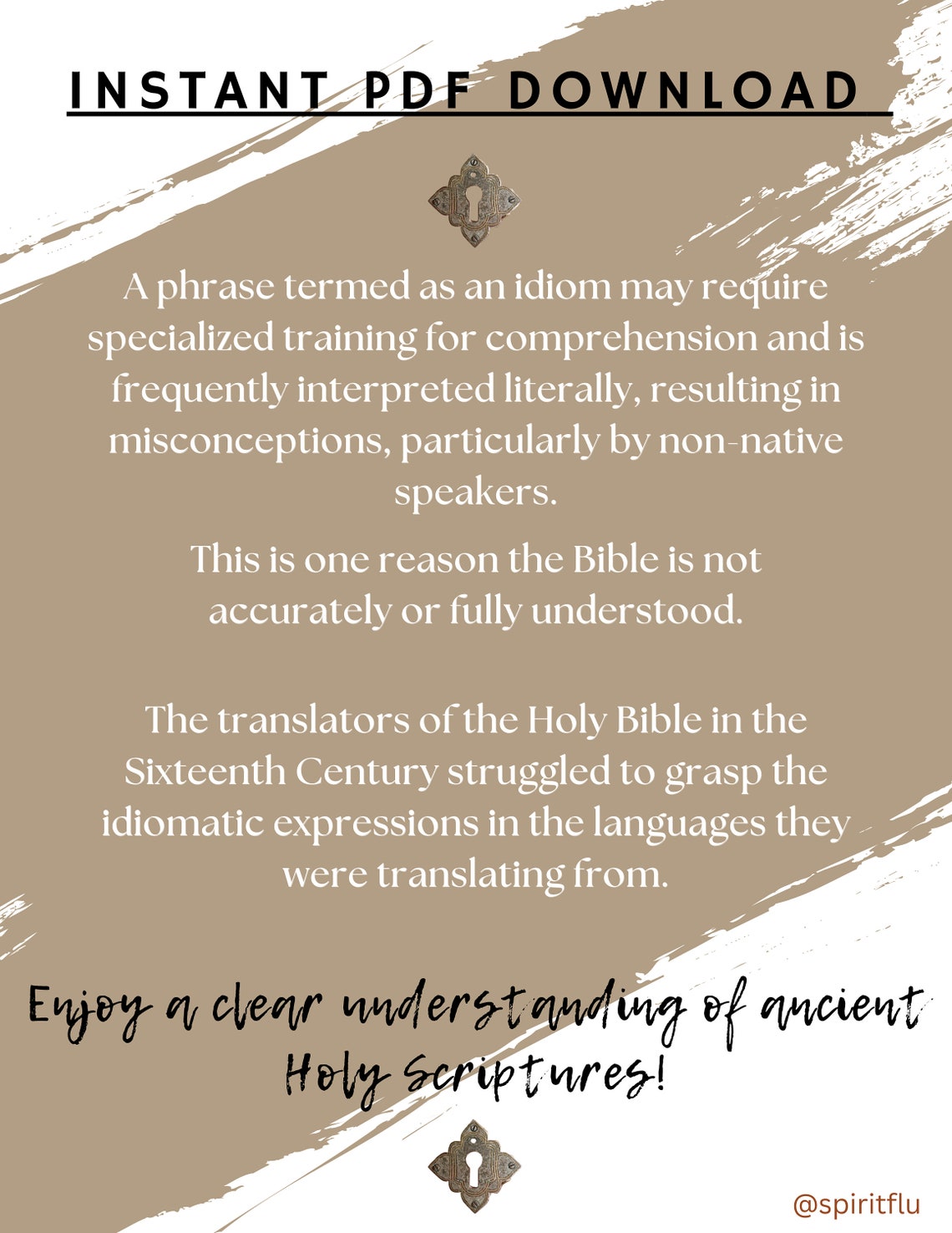 Digital Ancient Hebrew Idioms in the Bible In-depth Bible Study ...