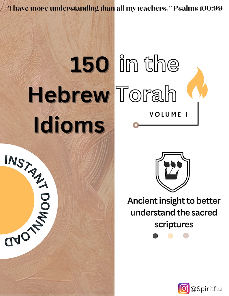 Digital Ancient Hebrew Idioms in the Bible In-depth Bible Study ...