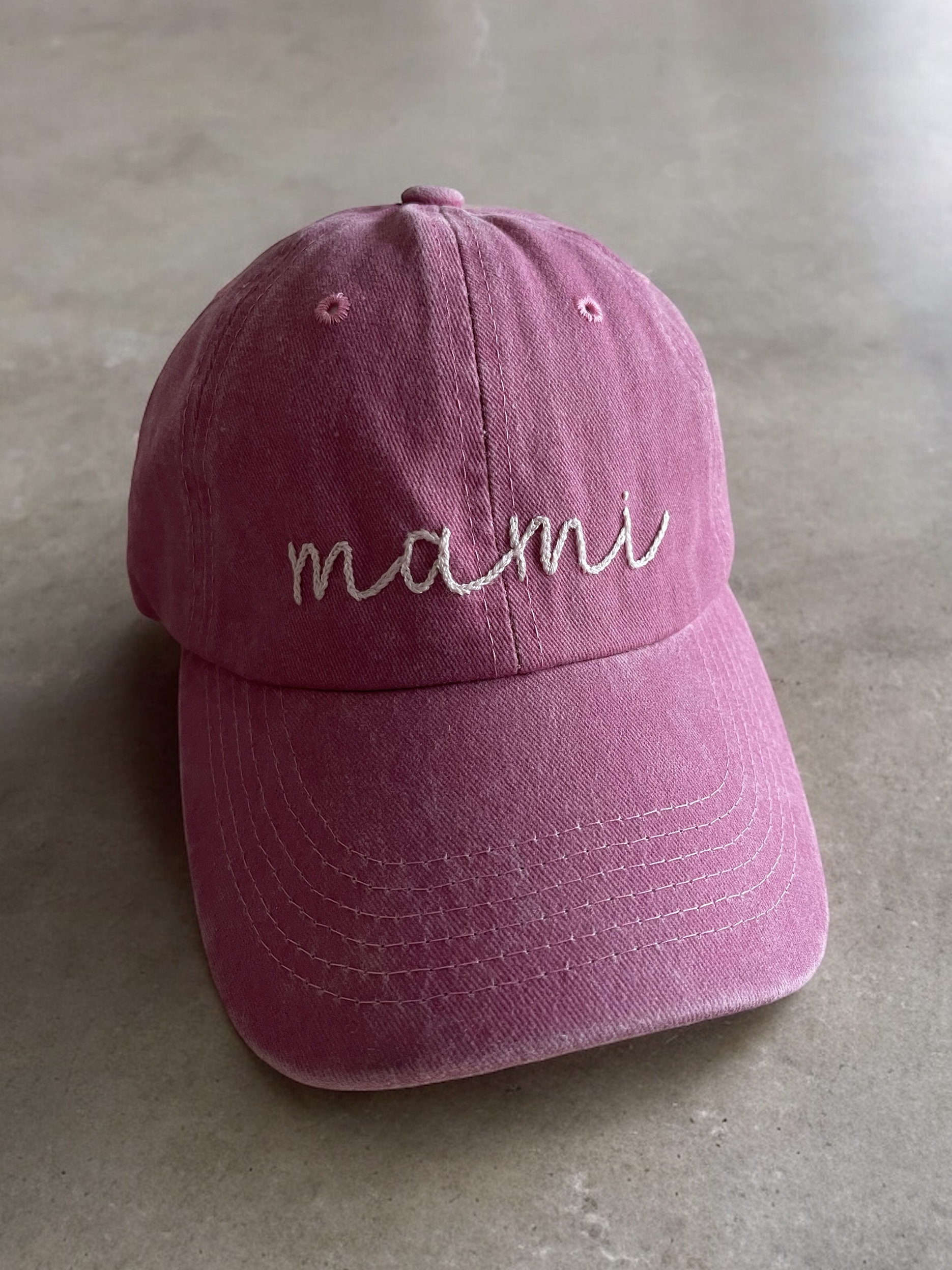Mami Hand-stitched Spanish Language Hats, Hand Embroidered Caps ...