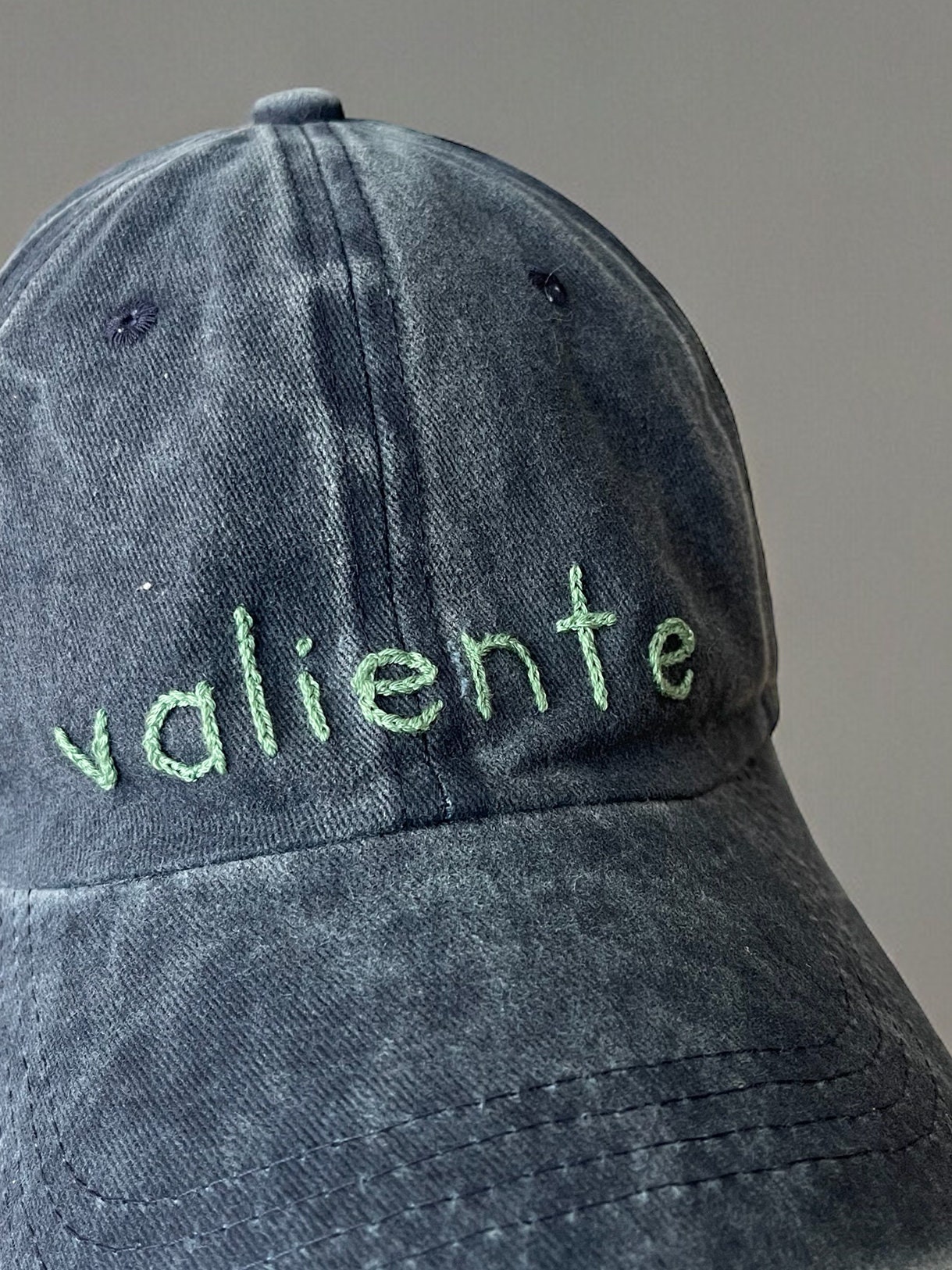 Adult Valiente Brave Custom Hand-embroidered Hats, One-of-a-kind Unique ...