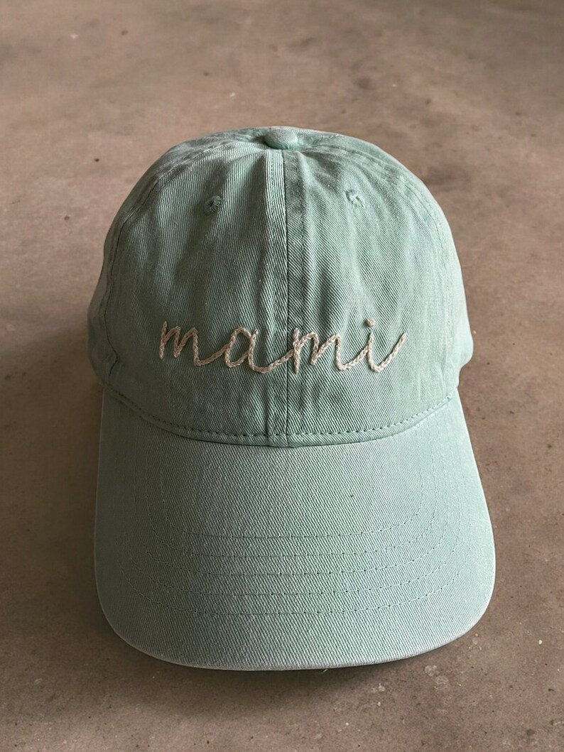 Mami Mommy Hand-stitched Spanish Language Hats, Custom Embroidered Caps ...
