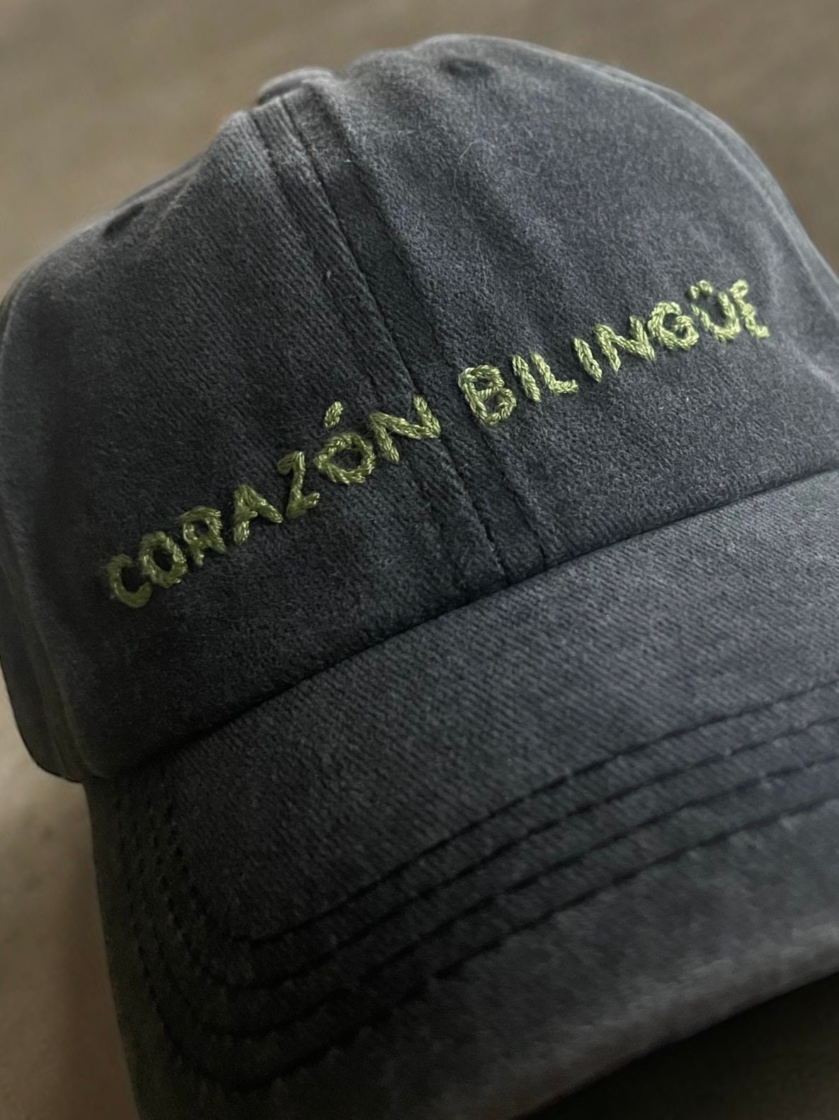 Kids Corazón Bilingüe Hand-stitched Spanish Language Hats, Custom ...