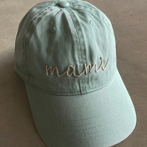 Mami Mommy Hand-stitched Spanish Language Hats, Custom Embroidered Caps ...