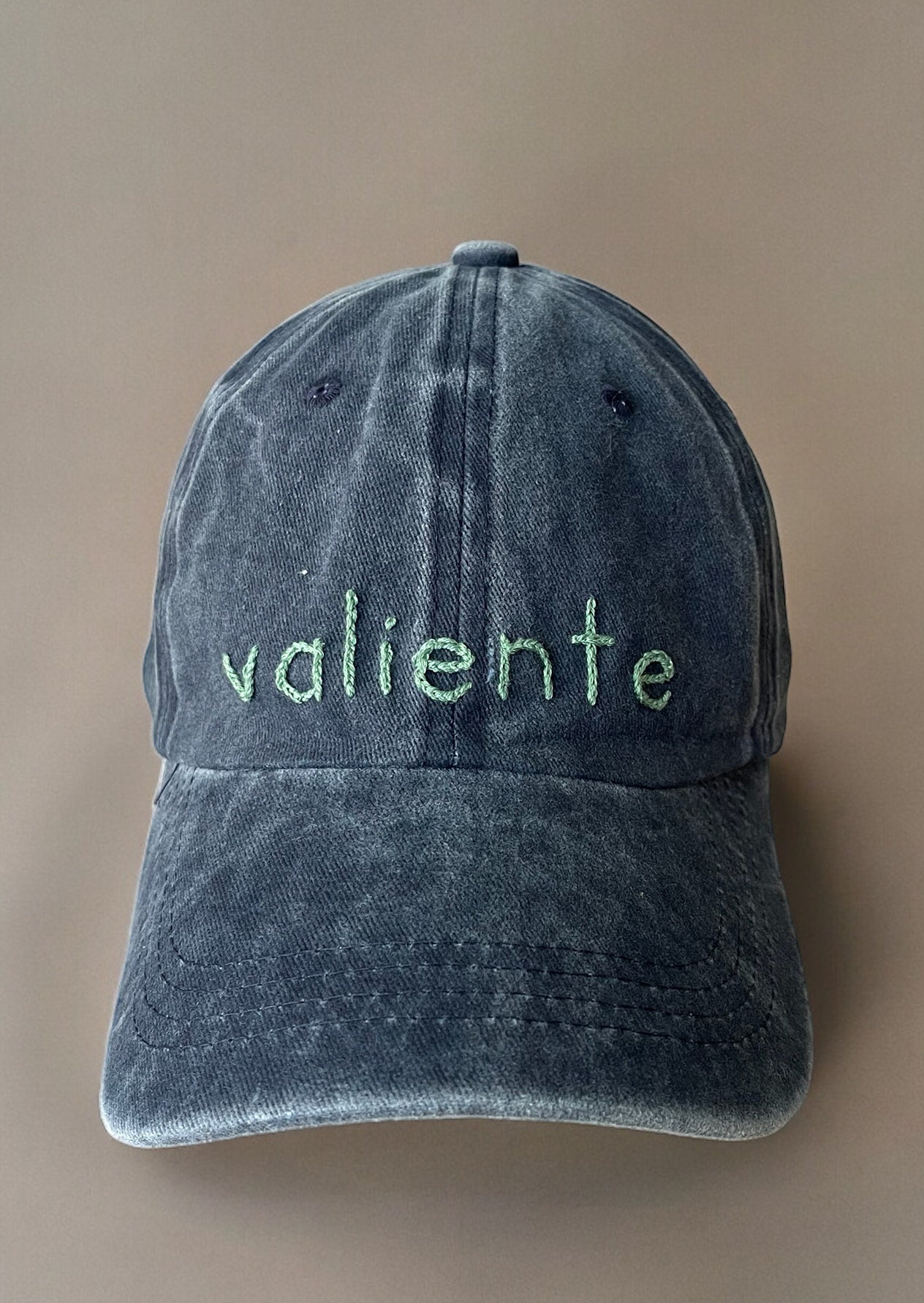 Adult Valiente Brave Custom Hand-embroidered Hats, One-of-a-kind Unique ...