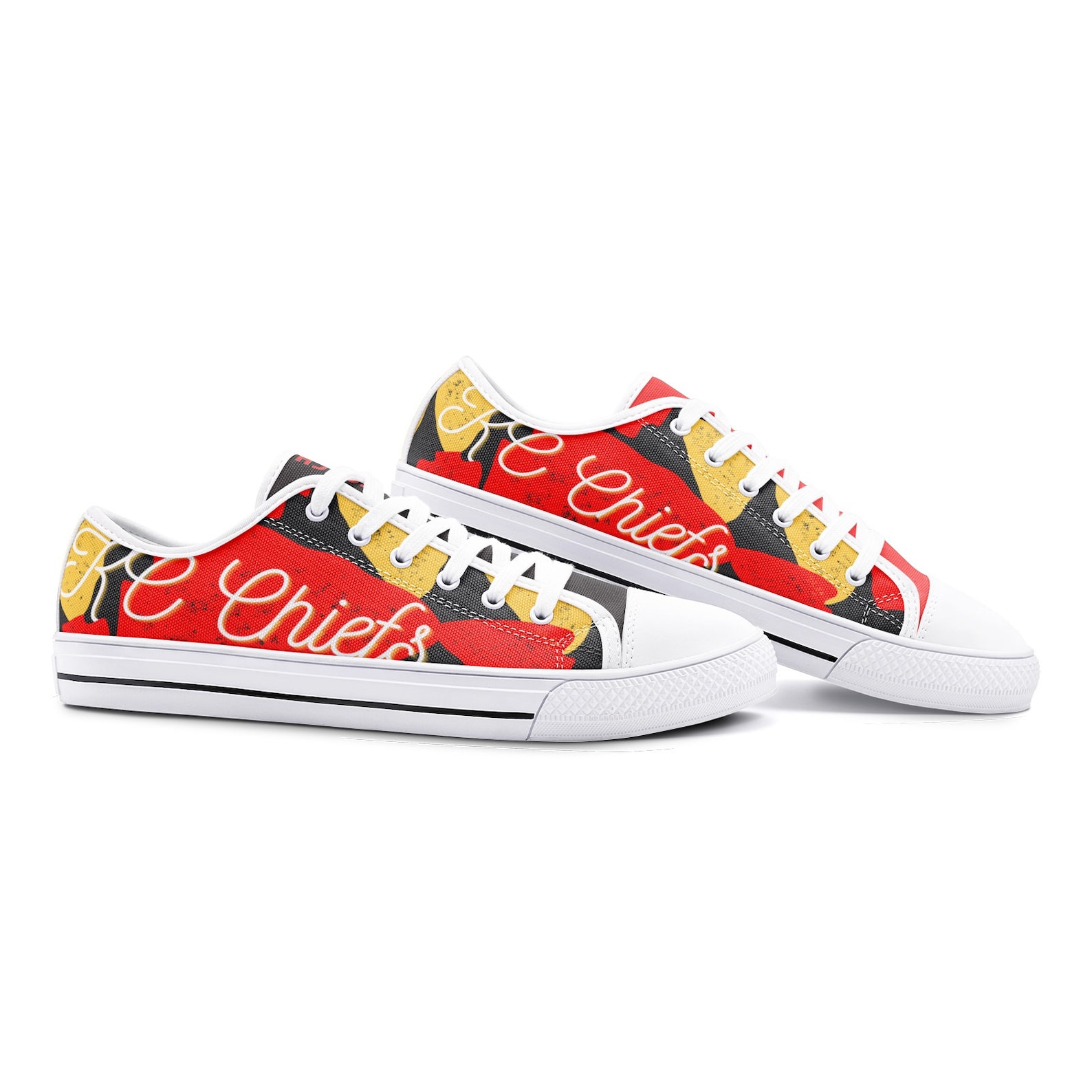 Kansas City Chiefs Shoes Canvas Shoes - Etsy