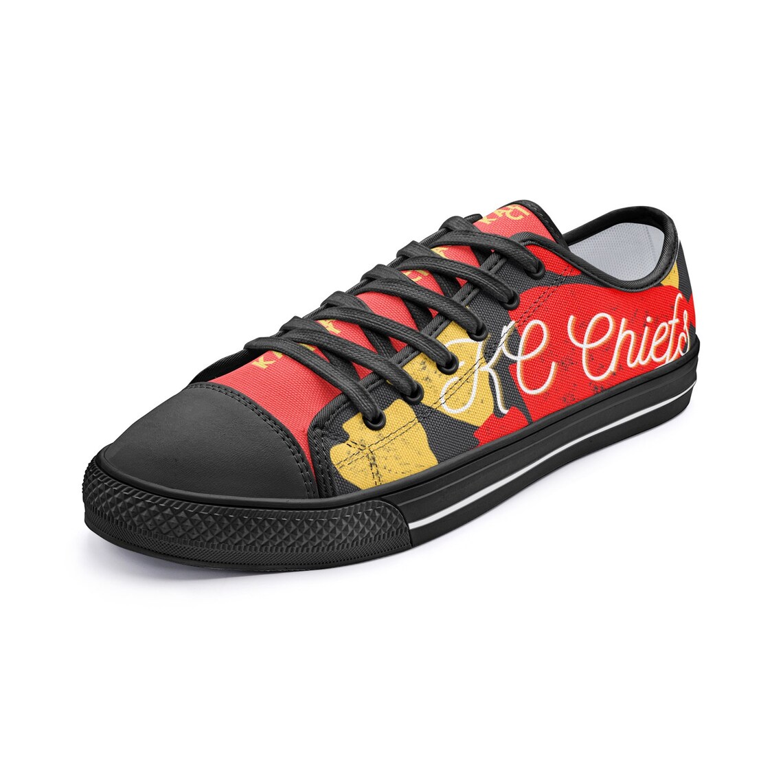 Kansas City Chiefs Shoes Canvas Shoes - Etsy