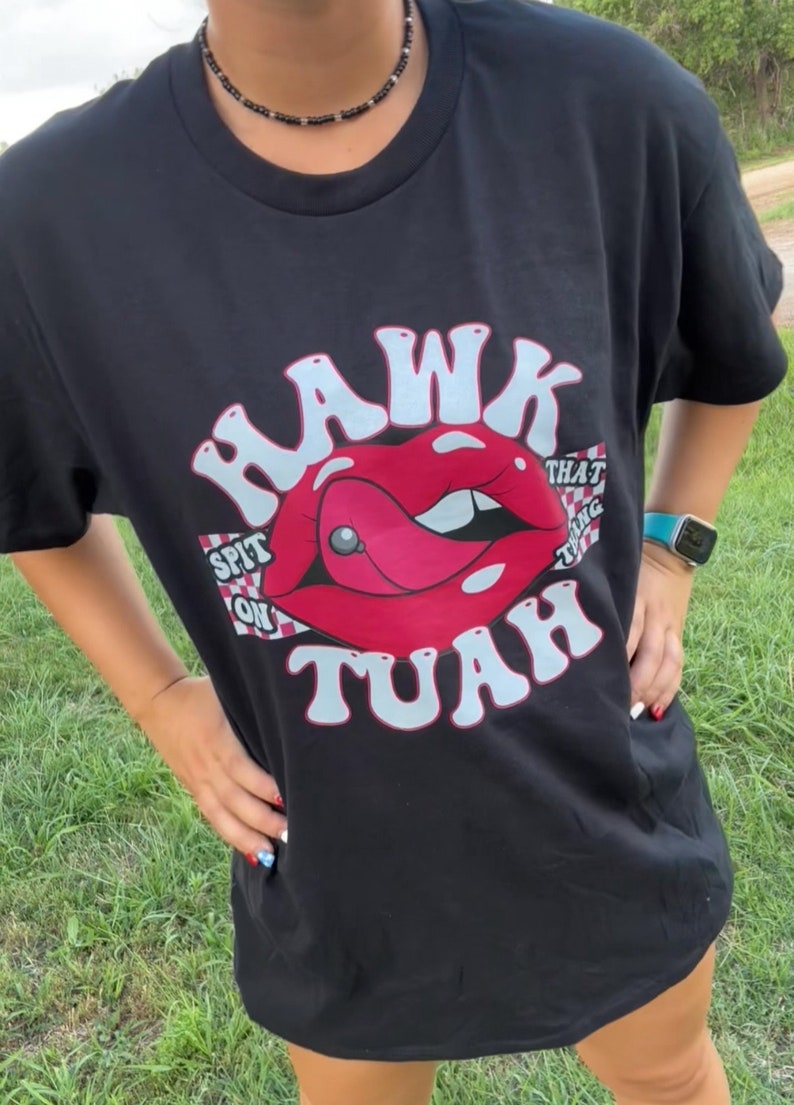 Hawk Tuah Spit on That Thang Funny Viral Tiktok Shirt, Tattoo Mom ...