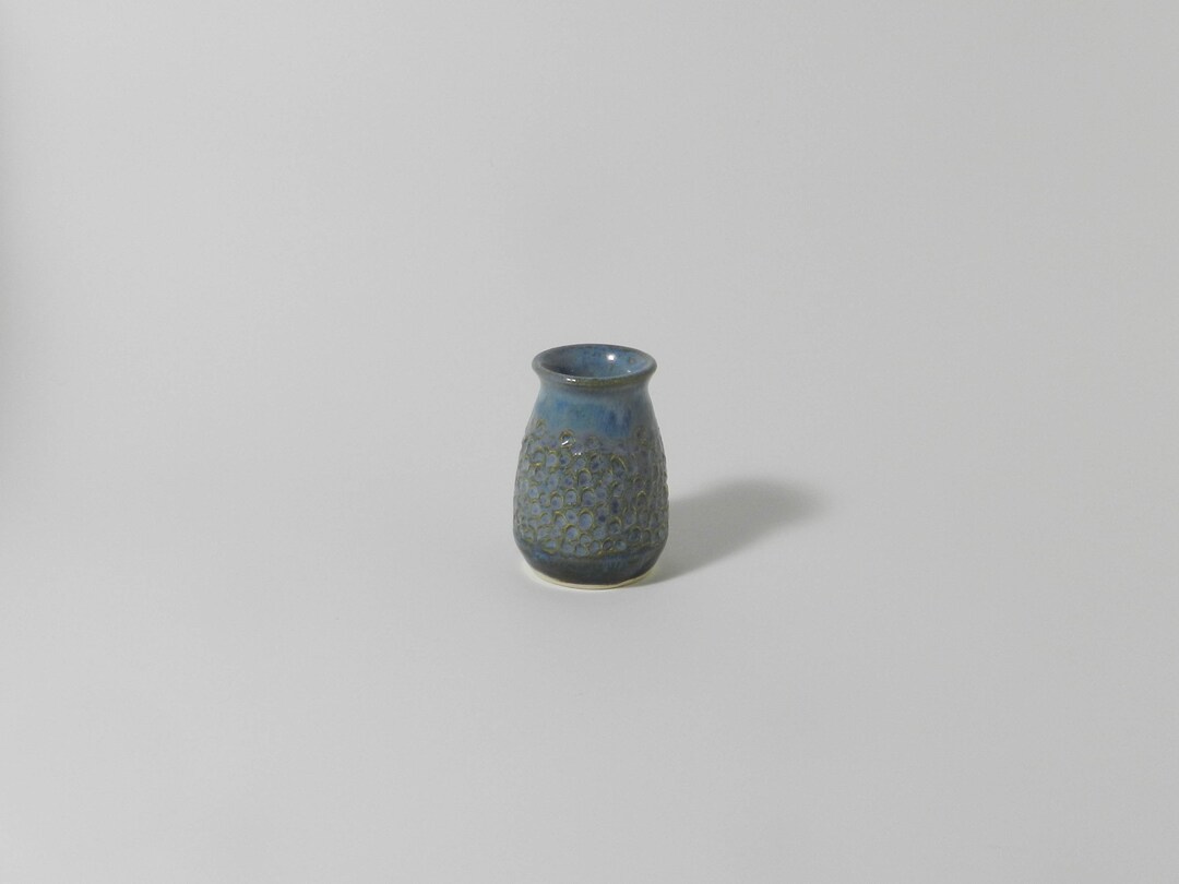 Blue Mini Vase - Etsy