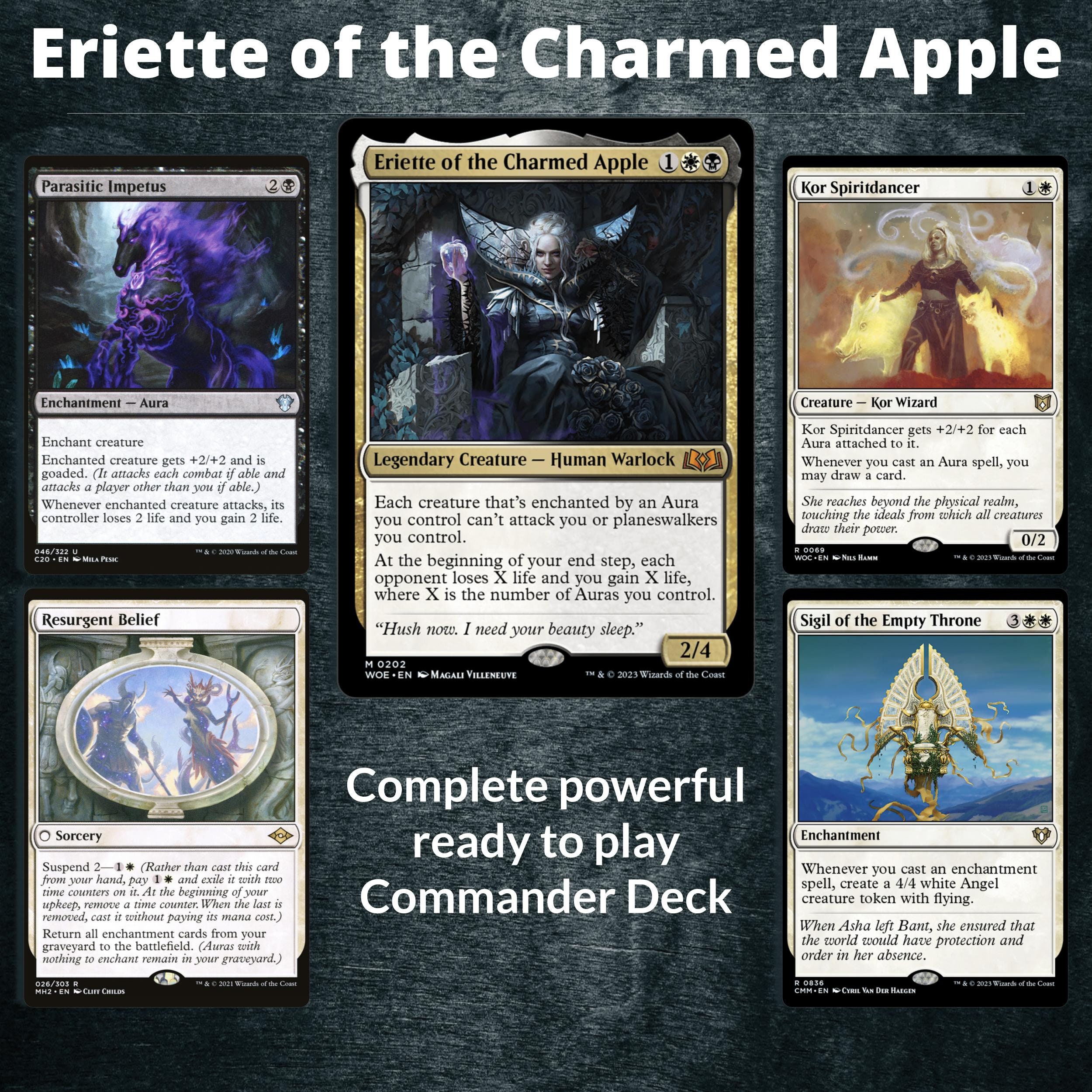 Eriette of the Charmed Apple Auras Drain Magic the Gathering - Etsy