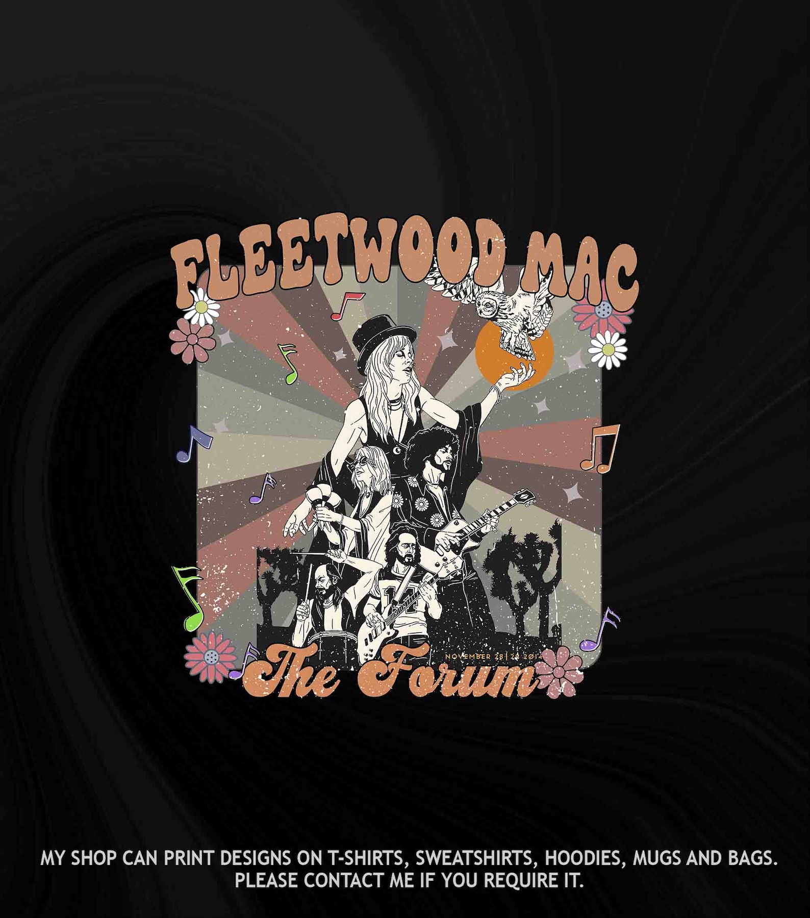 Fleetwood Mac Png, Fleetwood Mac Vintage Png File, Stevie Nicks Digital ...