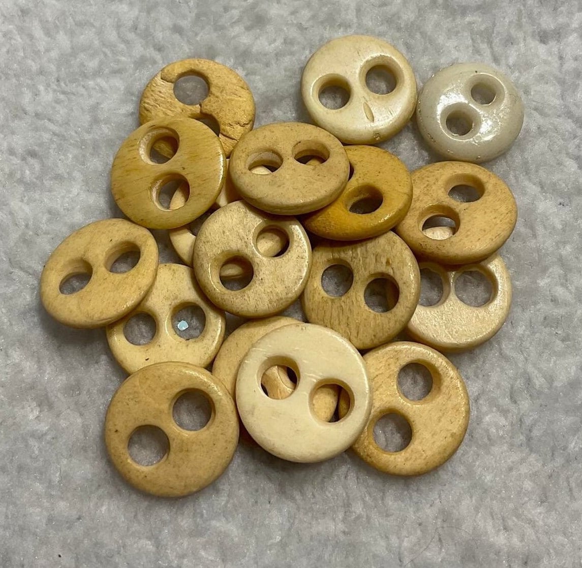 Bone and Ceramic Underwear Buttons From the 1800s/early 1900s. Antique ...