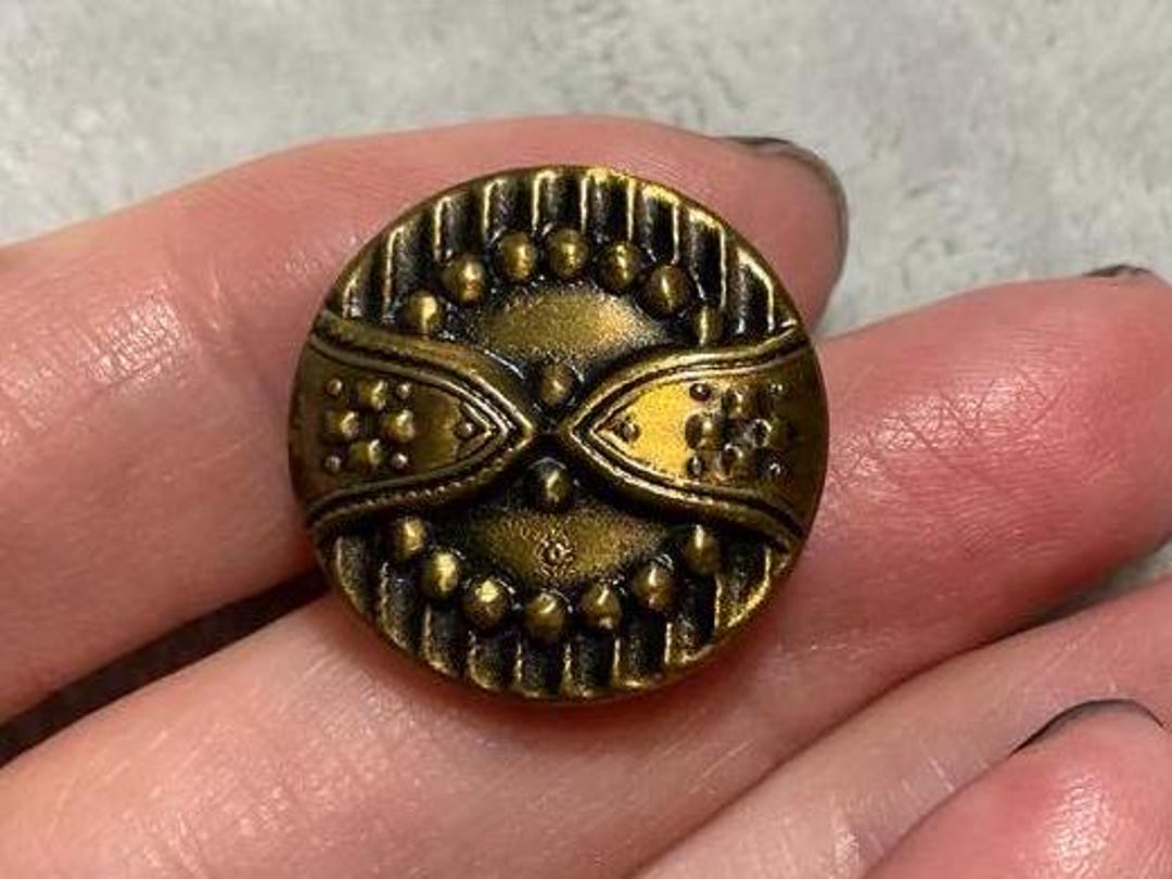 Brass Antique Picture Button. Buckle Design. 3/4 Inch. Victorian. - Etsy