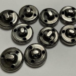 9 Faux Silver Star Vintage Buttons. Small Southwestern Theme Buttons. A ...