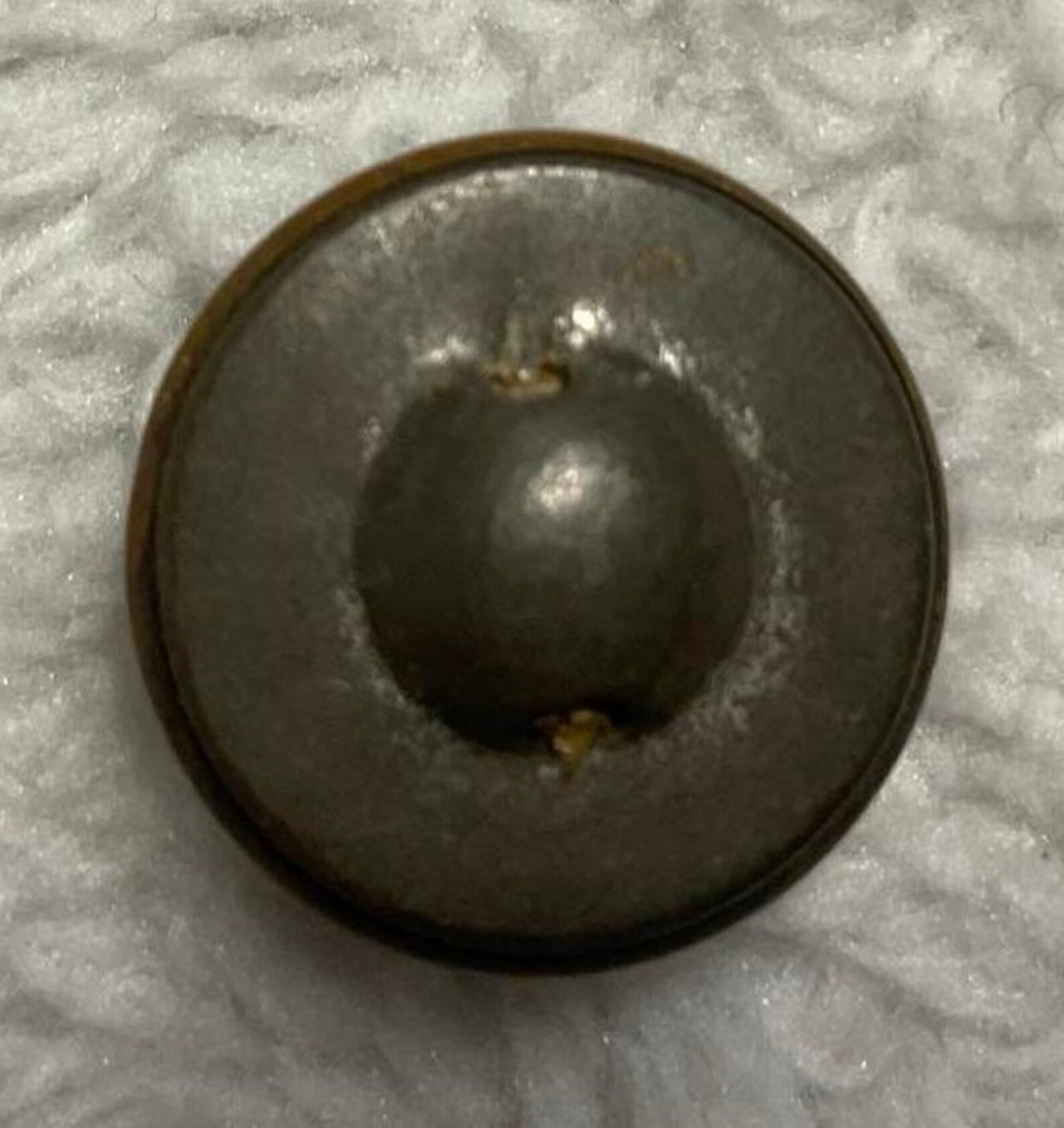 Antique Metal Button With MOP Inlay. 5/8 Inch. Geometric Design. - Etsy