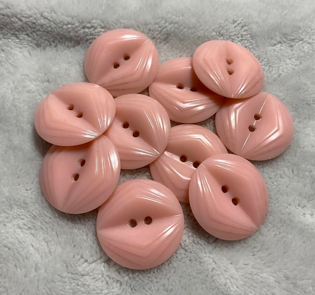 10 Baby Pink Colt Buttons 80. Vintage. 7/8 Inch. - Etsy