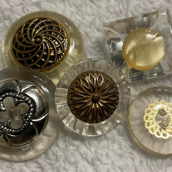 Lucite Buttons - Etsy