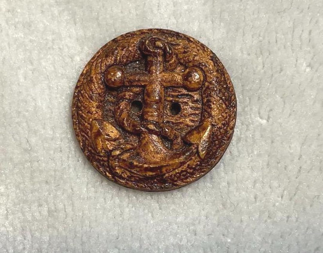 Vintage Burwood Anchor Button, 7/8 Inch - Etsy