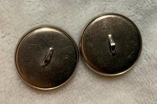 Silver Tone Treble Clef Vintage Buttons. Set of Two Musical Note ...