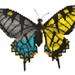 Eastern Tiger Swallowtail Square Stitch Bead Pattern - Etsy
