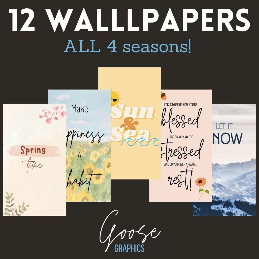 Customizable Phone Wallpapers for Every Season - Etsy