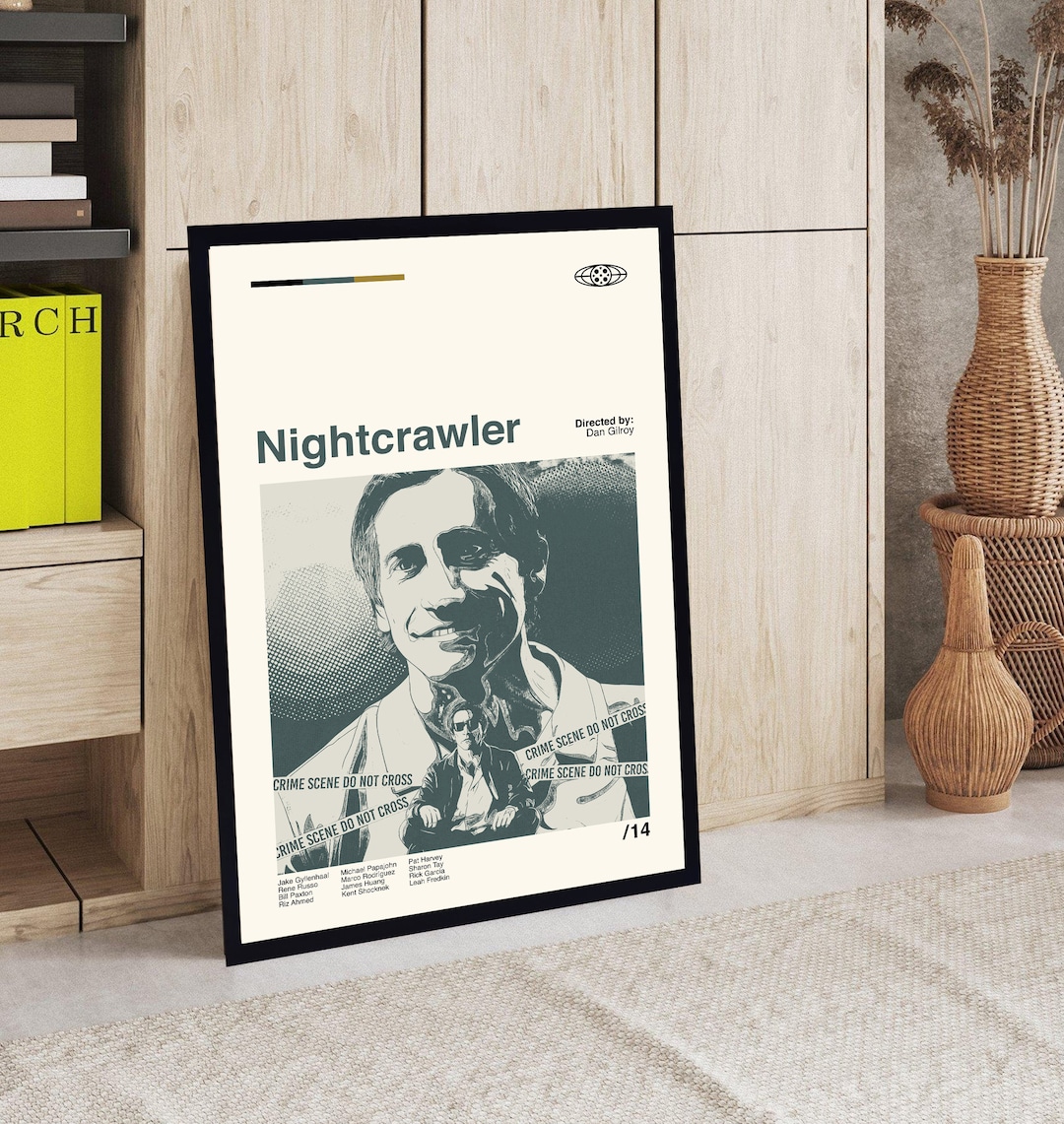 Nightcrawler Poster Nightcrawler Print Retro Movie Poster - Etsy