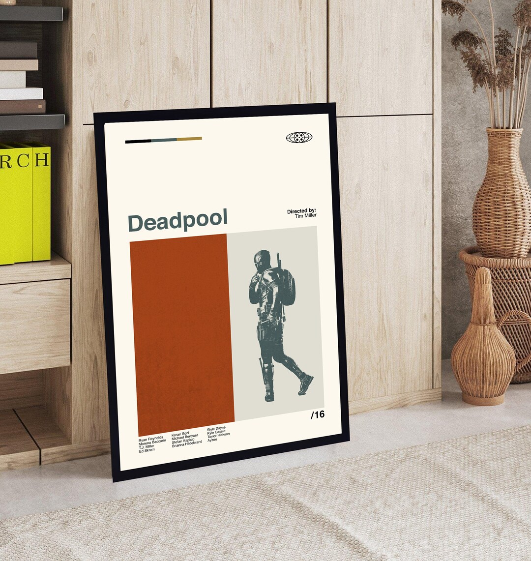 Deadpool Movie Poster Deadpool Print Wall Art Minimalist - Etsy