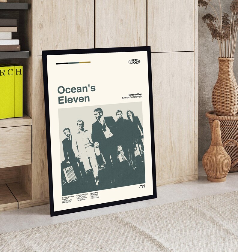 Oceans Eleven Movie Poster Oceans Eleven Print Modern Movie - Etsy