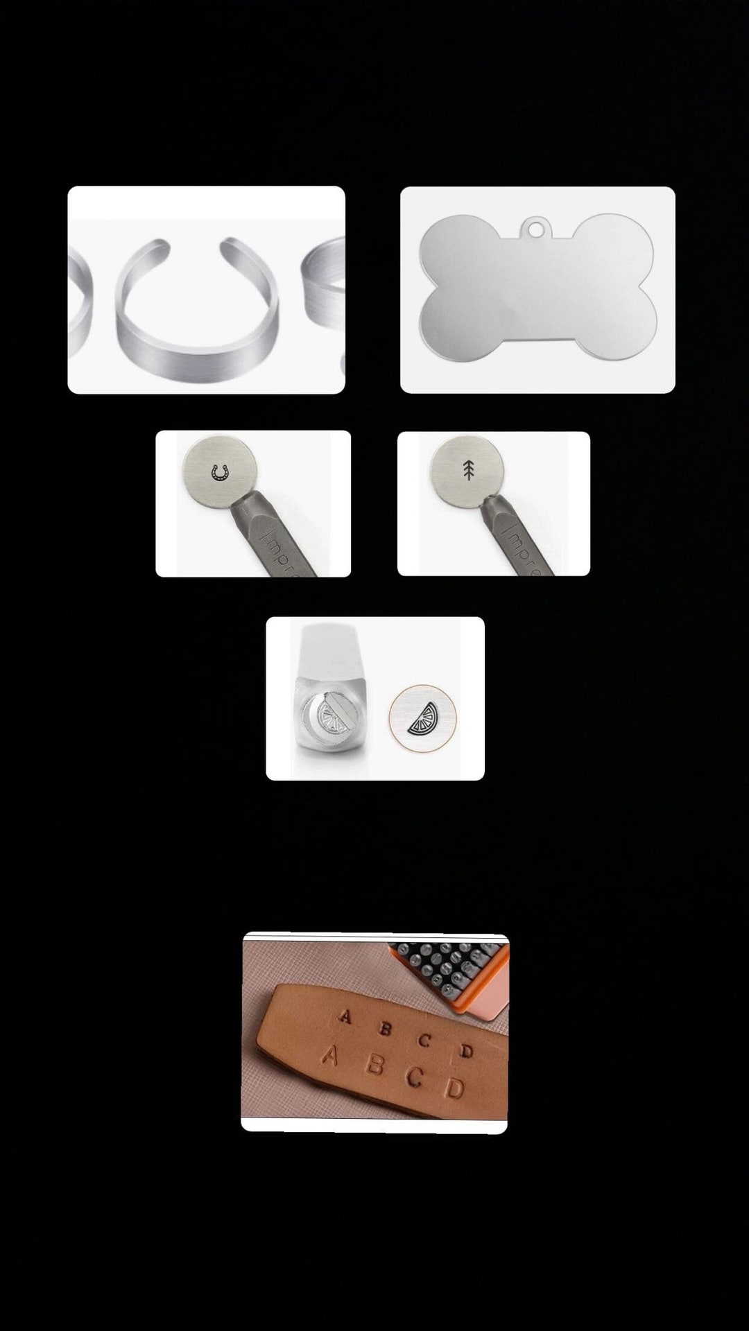 Customizable Rings / Dog Tag Labels : - Etsy