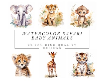 Watercolor Puppies Bundle Watercolor Baby Animals Bundle With ...