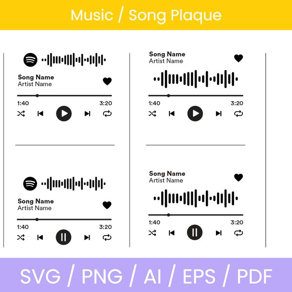 Music Player Svg - Etsy