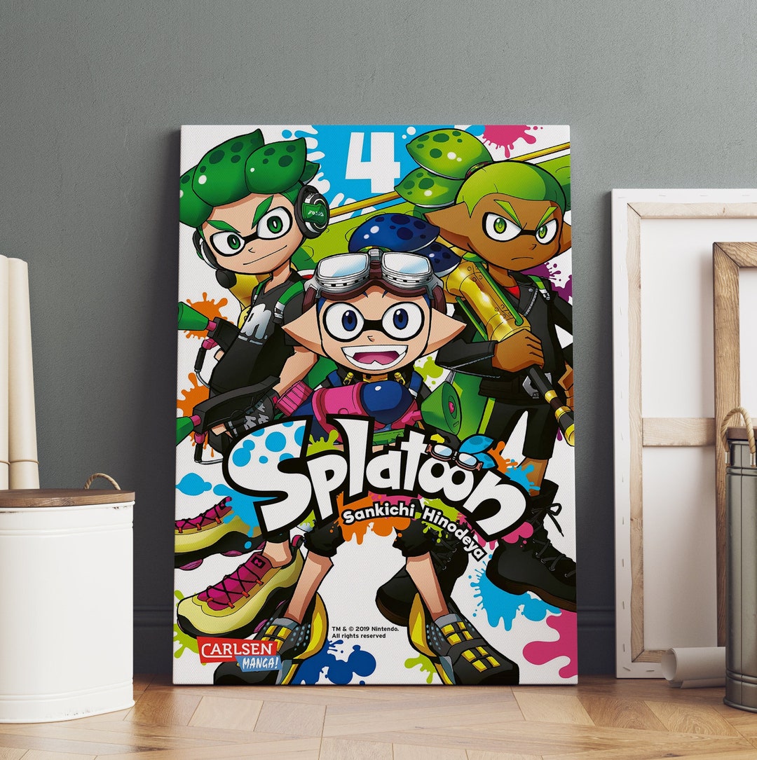 Splatoon Poster Rolled Canvas Print Gaming Room Gift 2 - Etsy