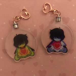 Undertale and Deltarune Light up Keychains - Etsy