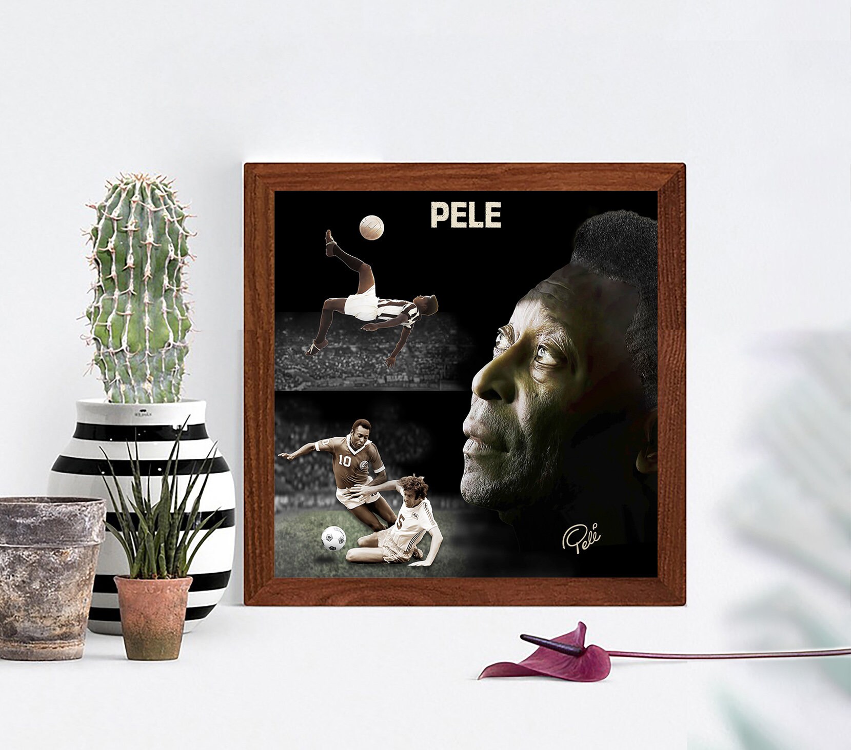 Pele-brazil Greatest Iconic Football Player Art Poster 3, A Legendary ...