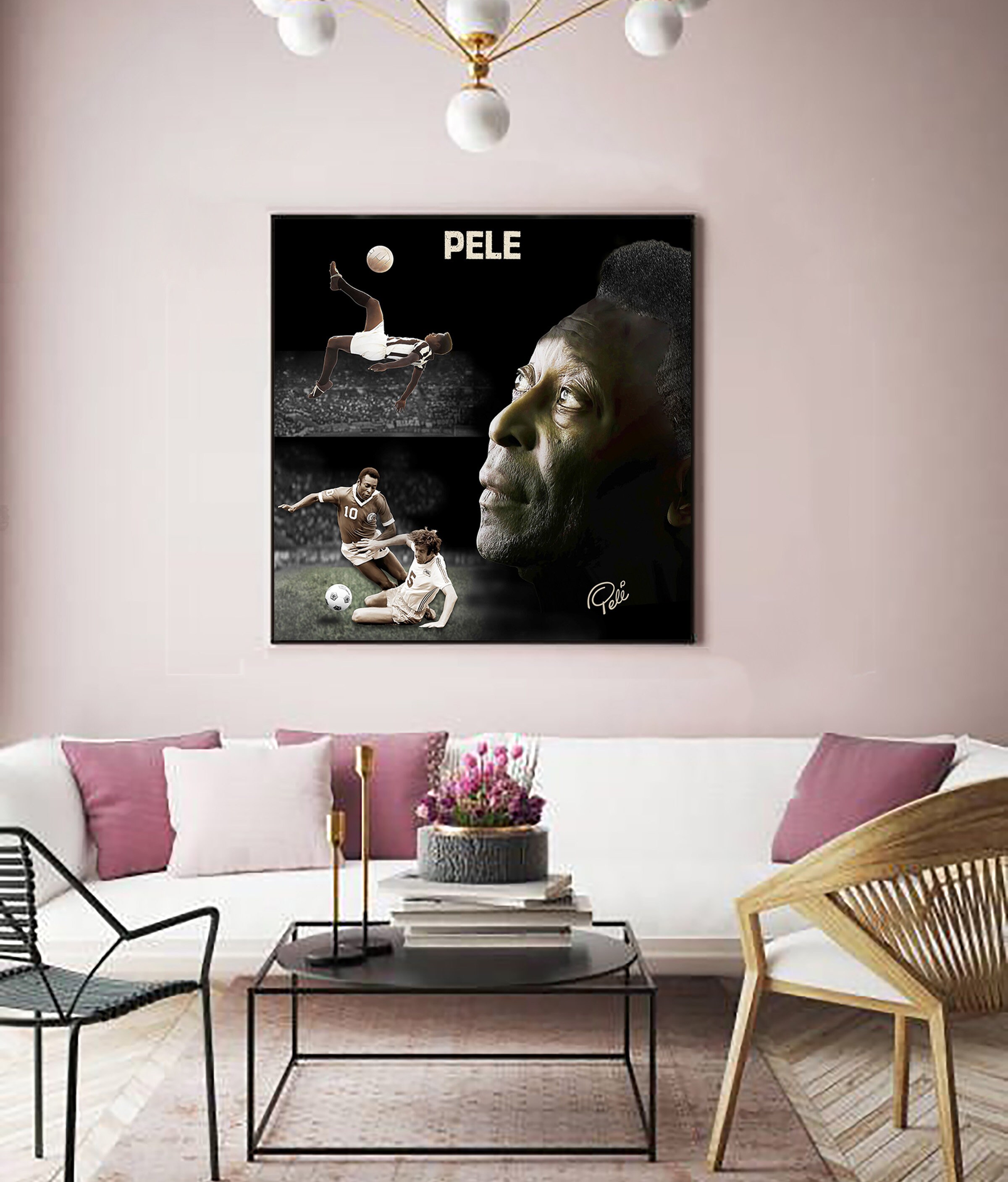 Pele-brazil Greatest Iconic Football Player Art Poster 3, A Legendary ...