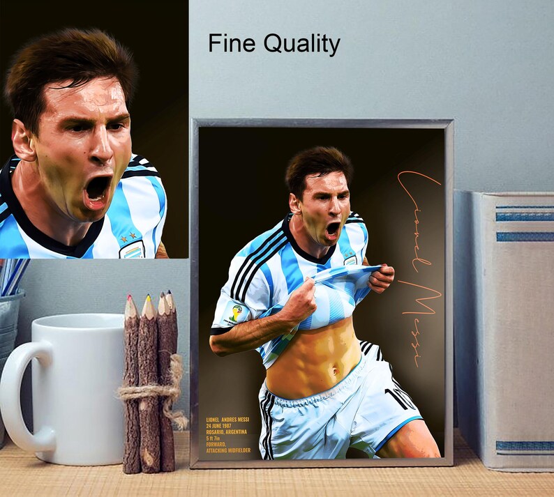 Football Legende Artistic Lionel Messi Poster Design 2 , "legend in ...