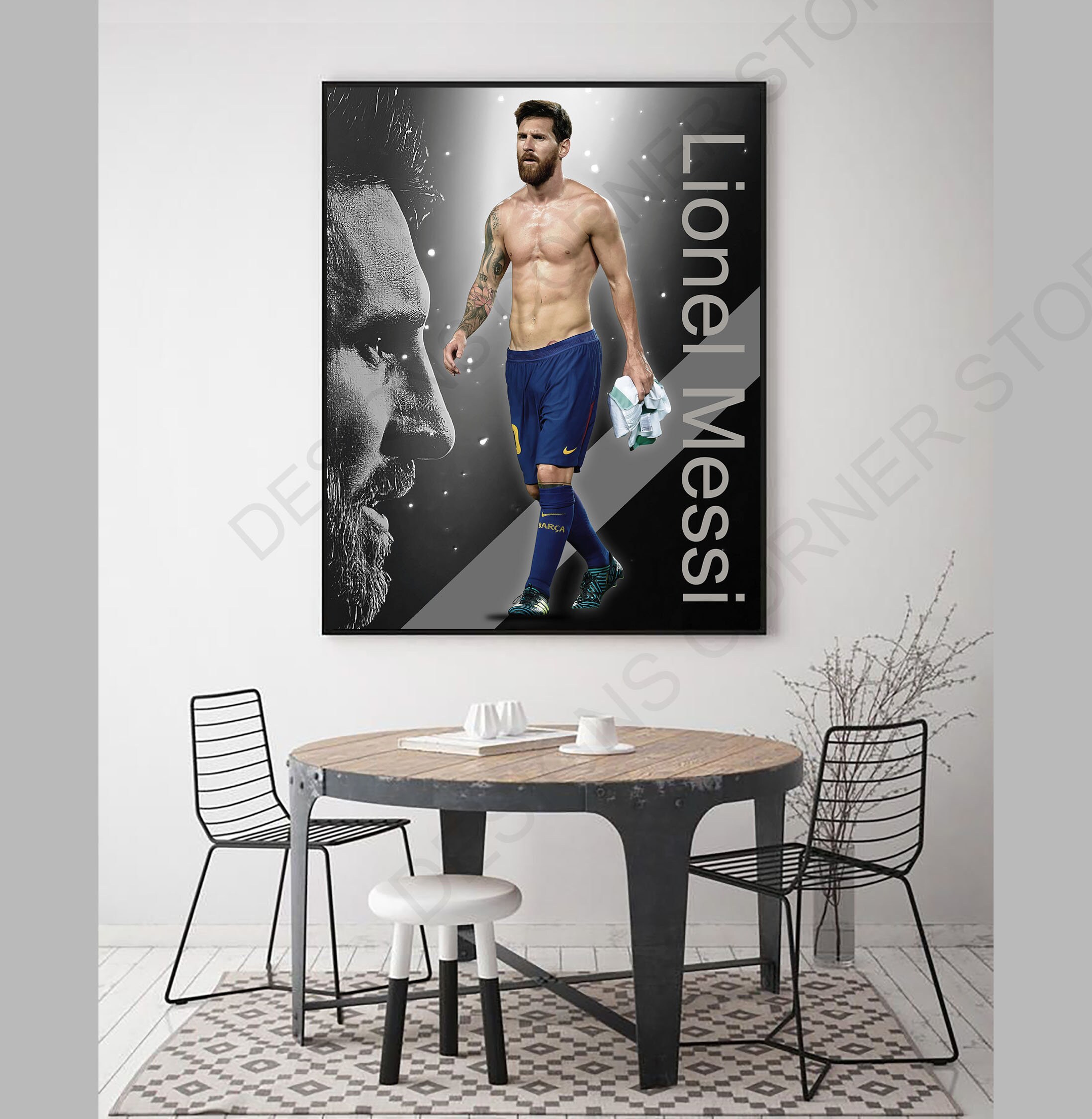 The Iconic Argentine Football Legende Maestro Lionel Messi Without His ...