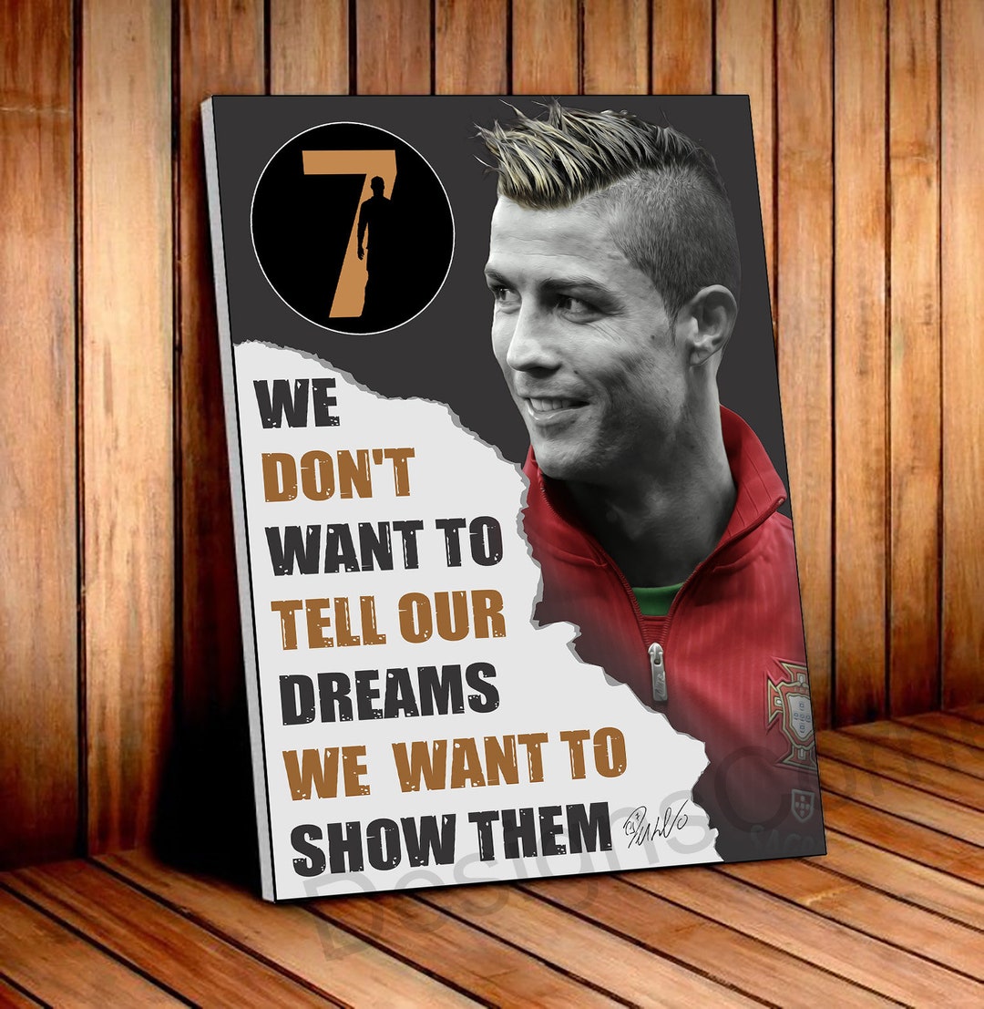 Cristiano Ronaldo Face With Quote Wallpaper2, Inspiring Ronaldo ...