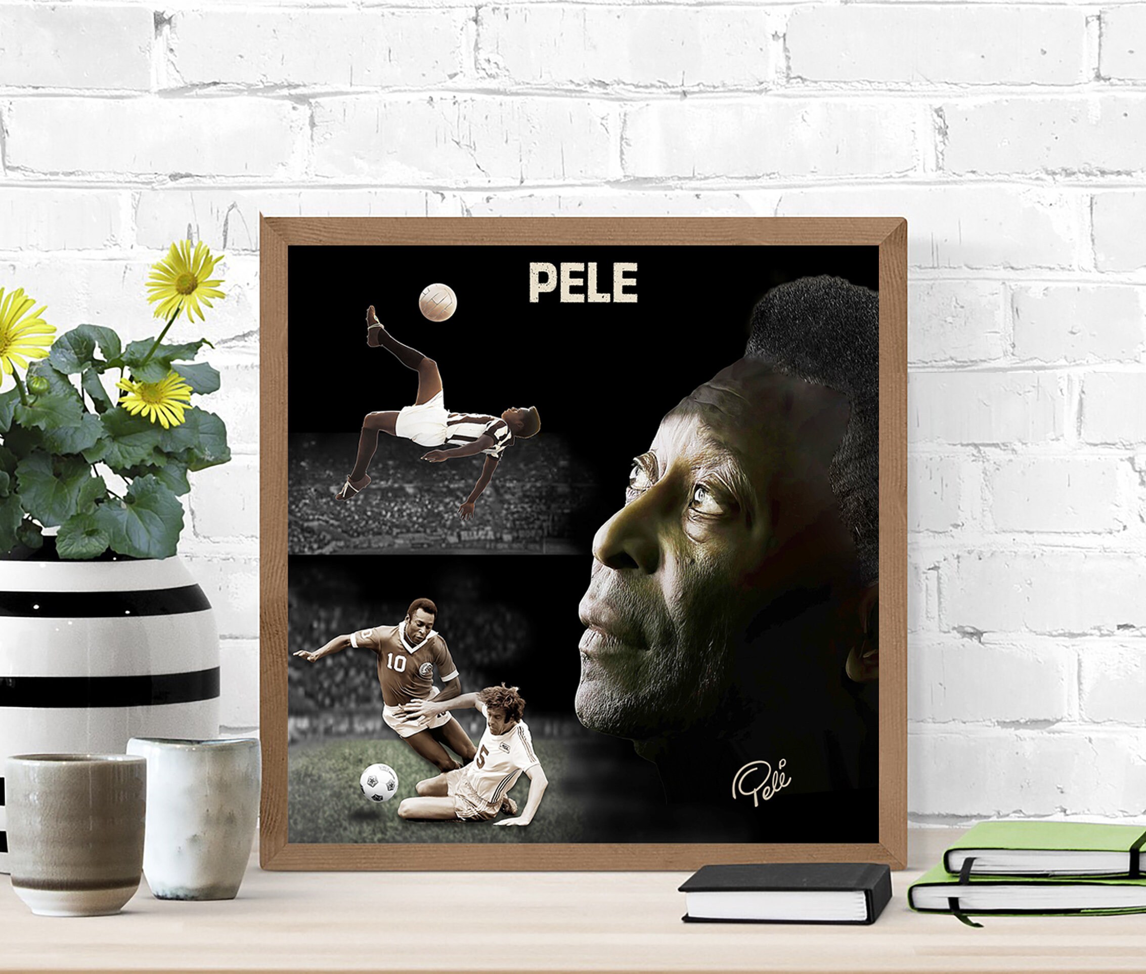 Pele-brazil Greatest Iconic Football Player Art Poster 3, A Legendary ...