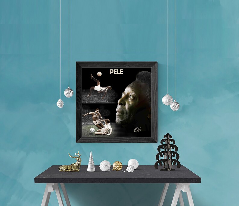 Pele-brazil Greatest Iconic Football Player Art Poster 3, A Legendary ...