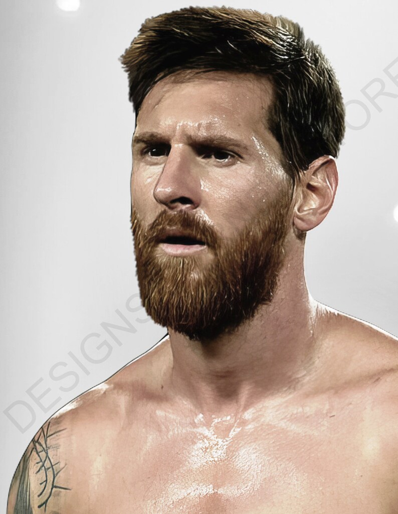 The Iconic Argentine Football Legende Maestro Lionel Messi Without His ...